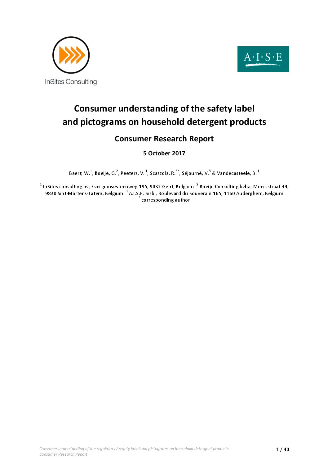 Better labels - A.I.S.E.