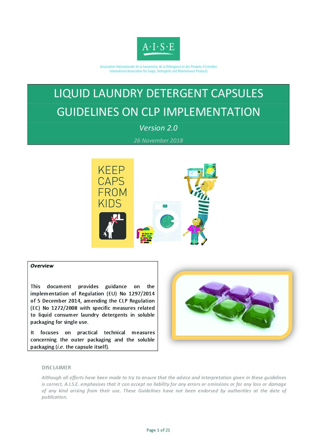 Classification, Labelling & Packaging Regulation (CLP) - A.I.S.E.